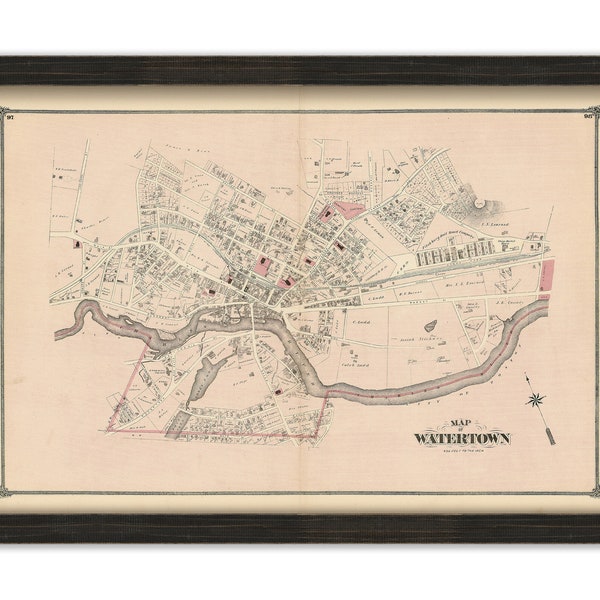 Massachusetts Map - Etsy