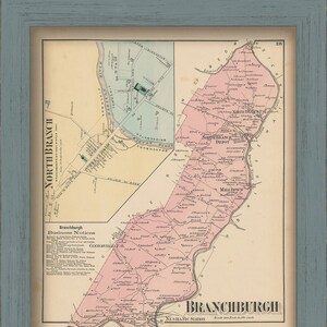 BRANCHBURGH and NORTH BRANCH, New Jersey 1873 - Replica or Genuine ...