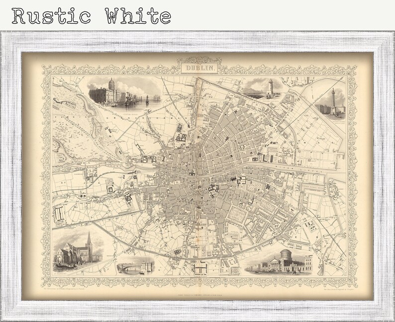 Map of DUBLIN IRELAND Published in 1951 - Etsy