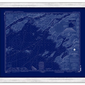 Clayton to False Duck Island, New York - 2005 Nautical Chart Blueprint ...