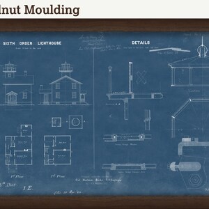 EDIZ HOOK LIGHTHOUSE, Port Angeles, Washington - Blueprint Drawing and ...