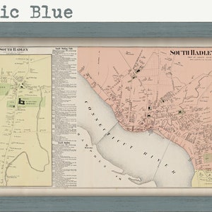 Village of SOUTH HADLEY, Massachusetts 1873 Map - Etsy