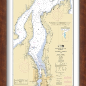 OLYMPIA HARBOR and Budd Inlet, Washington - Nautical Chart Published in ...