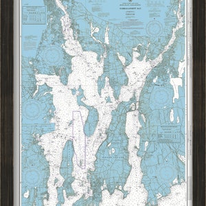 NARRAGANSETT BAY, Rhode Island - Nautical Chart by NOAA 1972 - Etsy