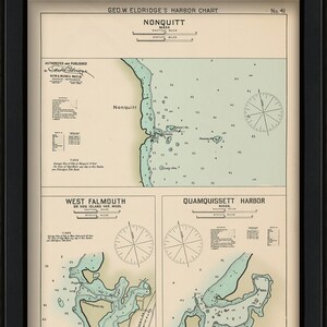 Nonquitt, West Falmouth & Quamquissett Harbors, MA Nautical Chart by ...