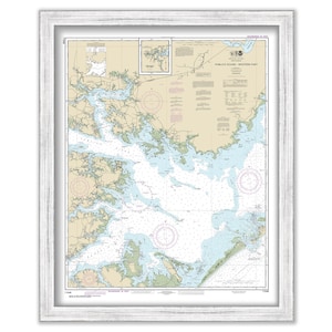 PAMILICO SOUND, North Carolina - 2017 Nautical Chart - Etsy