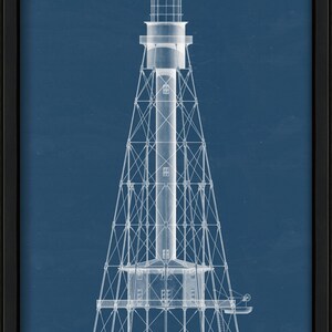 ALLIGATOR REEF LIGHT, Florida - Blueprint Drawing and Plan of the ...