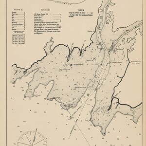 Stamford, Connecticut - Nautical Chart by George W. Eldridge 1901 - Etsy