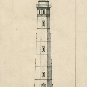 LOGGERHEAD KEY LIGHTHOUSE, Florida - Drawing and Plan of the Lighthouse ...