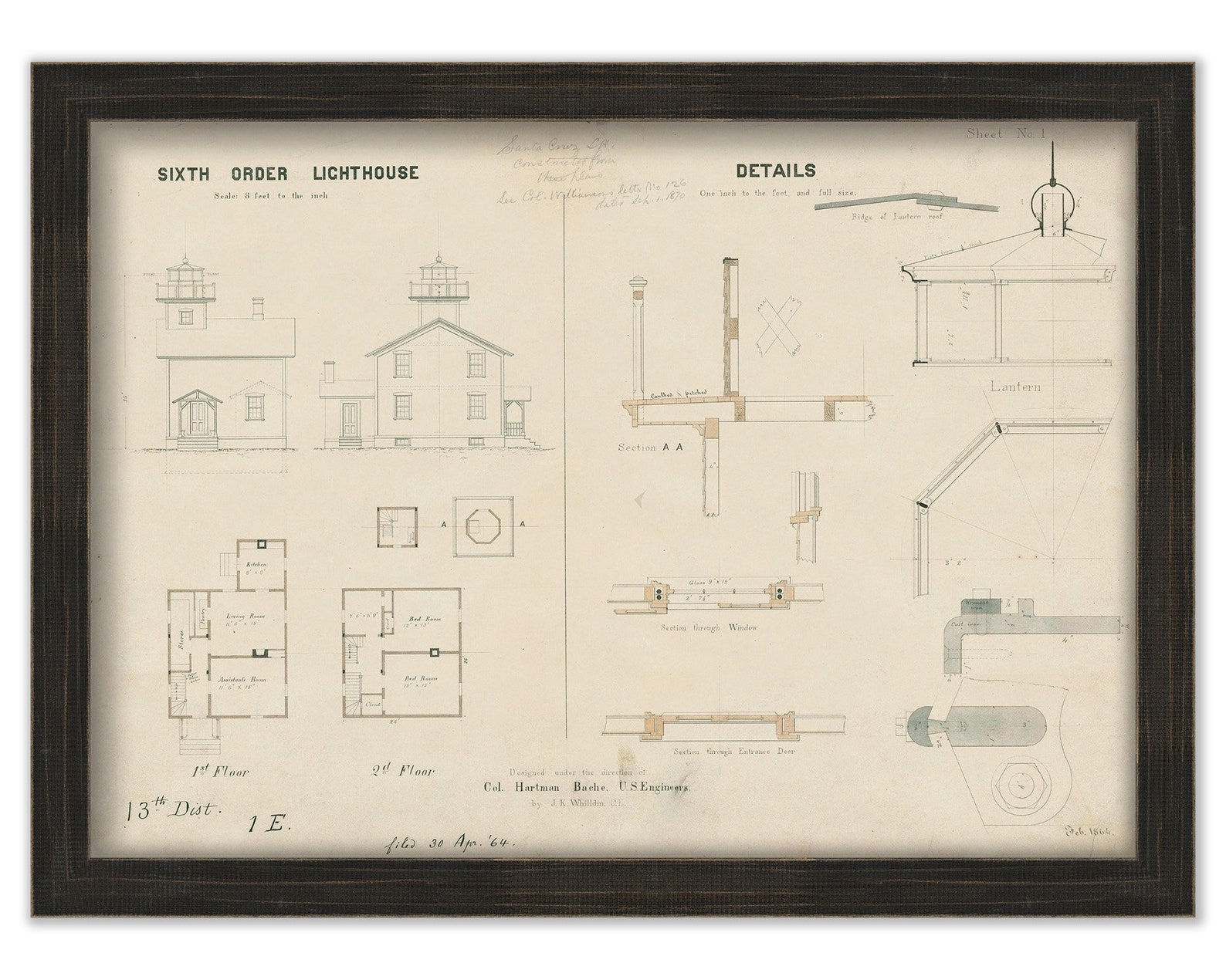 EDIZ HOOK LIGHTHOUSE Port Angeles Washington Drawing and | Etsy