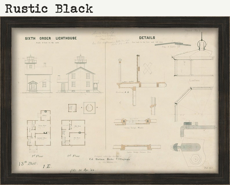 EDIZ HOOK LIGHTHOUSE Port Angeles Washington Drawing and | Etsy