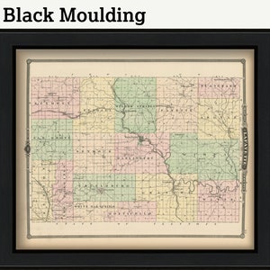LAFAYETTE COUNTY, Wisconsin 1878 Map, Replica or Genuine Original - Etsy