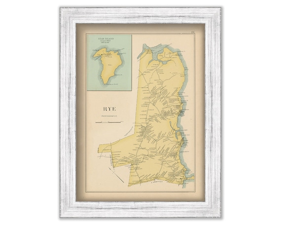 RYE New Hampshire 1892 Map - Etsy