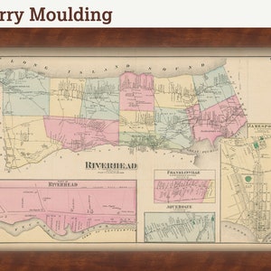 Riverhead, New York 1873 Map, Replica and GENUINE ORIGINAL - Etsy
