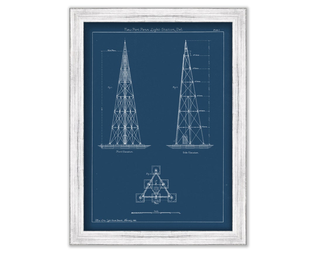 NEW PORT PENN Light/aka Liston Rear Range Lighthouse, Delaware ...