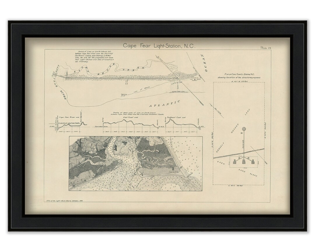 CAPE FEAR LIGHTHOUSE, Bald Head Island, North Carolina - Site Plan for ...