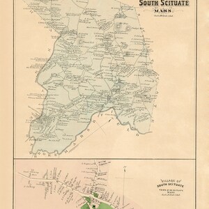South Scituate ( TOWN of NORWELL ) Massachusetts 1879 Map - Etsy