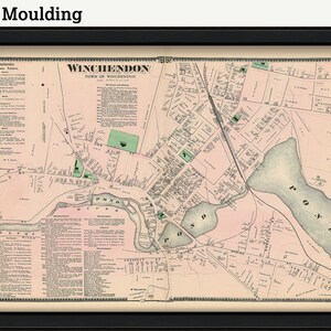 Towns of COLERAINE and LEYDEN, Massachusetts 1871 Map - Etsy