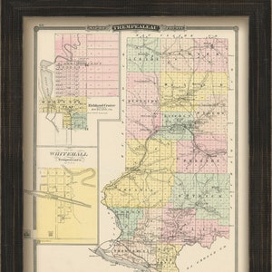 TREMPEALEAU COUNTY, Wisconsin 1878 Map, Replica or Genuine Original - Etsy