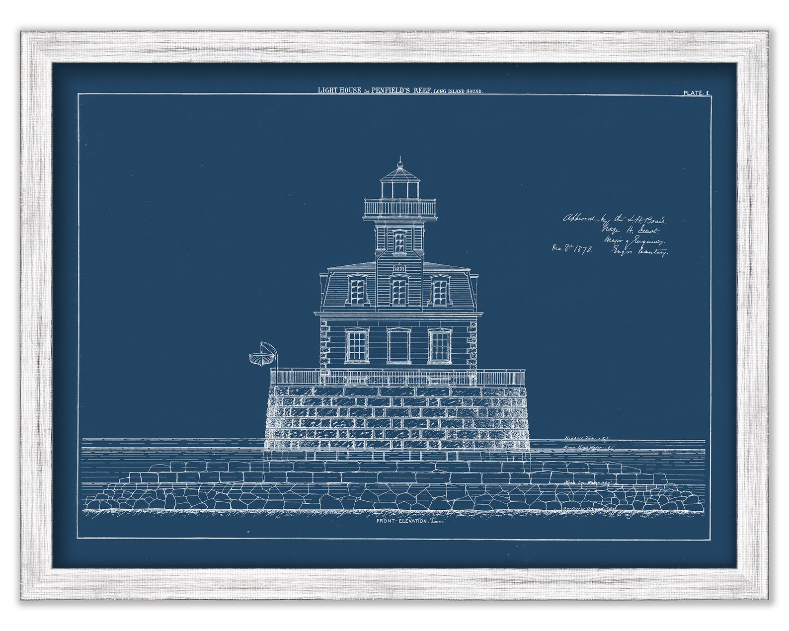 PENFIELD REEF LIGHTHOUSE, Fairfield County, Connecticut - Blueprint ...
