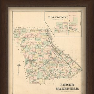 LOWER MAKEFIELD, Pennsylvania - 1876 Map - Etsy
