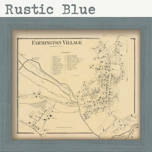 Village of FARMINGTON, New Hampshire 1871 Map, Replica or GENUINE ...