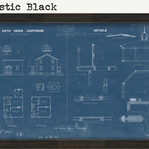EDIZ HOOK LIGHTHOUSE, Port Angeles, Washington - Blueprint Drawing and ...