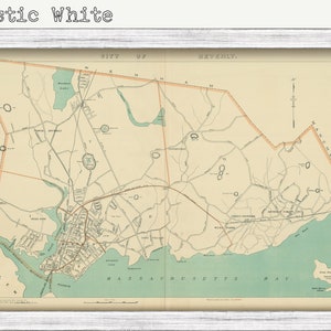 BEVERLY, Massachusetts, 1904 Map/chart - Replica or GENUINE Original - Etsy
