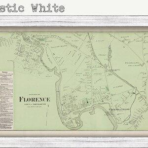 Village of FLORENCE, Massachusetts 1873 Map - Etsy