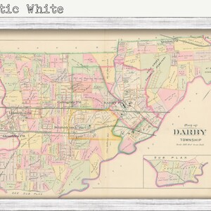 DARBY, Pennsylvania - 1892 Map - Etsy