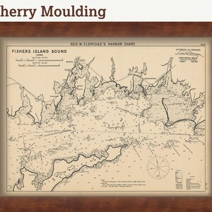 FISHERS ISLAND SOUND, Long Island, New York - Nautical Chart by George ...