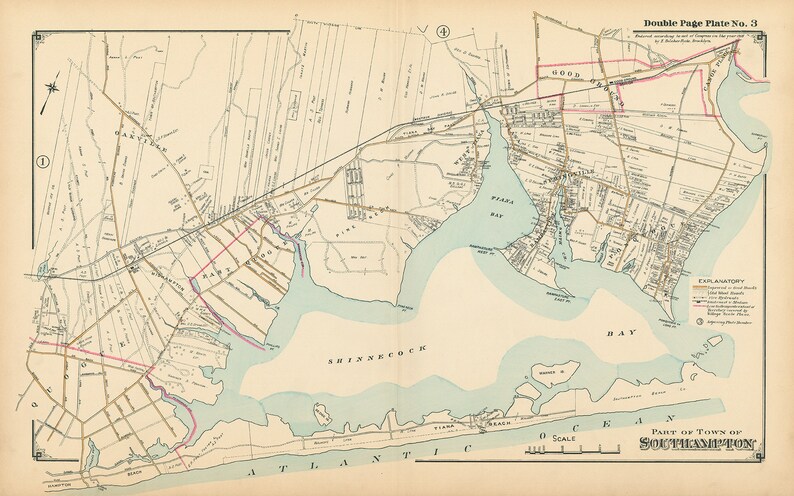 South Hampton Shinnecock Bay Tiana Beach Long Island New | Etsy