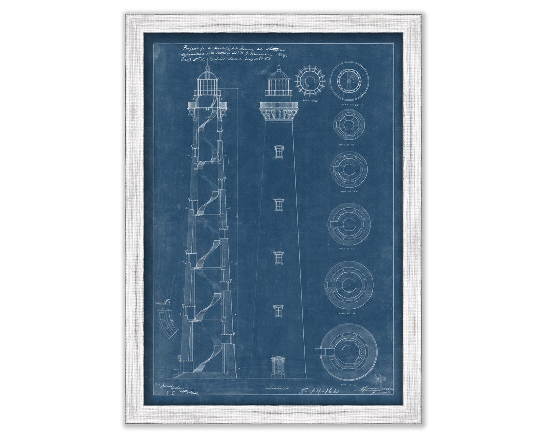 CAPE HATTERAS LIGHTHOUSE, Outer Banks, North Carolina - Blueprint ...
