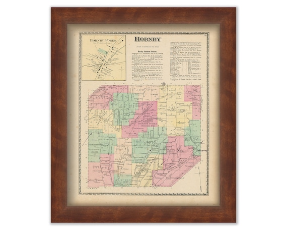 HORNBY New York 1873 Map Replica or Genuine ORIGINAL - Etsy