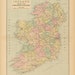 COUNTY ROSCOMMON Ireland 1901 Map Replica or GENUINE - Etsy