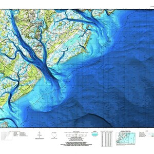 BEAUFORT INLET, South Carolina - 1978 Nautical Chart - Etsy