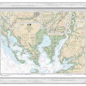 CHESAPEAKE BAY, Honga, Nanticoke, Wicomico Rivers and Fishing Bay ...