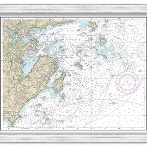 MARBLEHEAD HARBOR, Massachusetts - Nautical Chart 2013 - Etsy