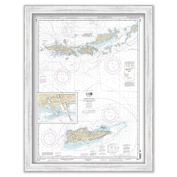 Virgin Islands Nautical Chart - Etsy