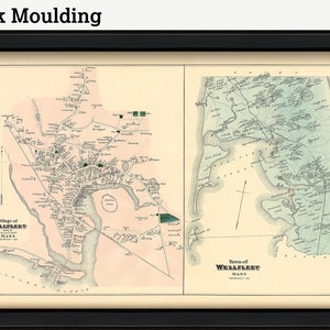 WELLFLEET Town and Village, Massachusetts 1880 Map - Etsy