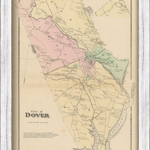 City of DOVER, New Hampshire 1871 Map, Replica or GENUINE ORIGINAL - Etsy