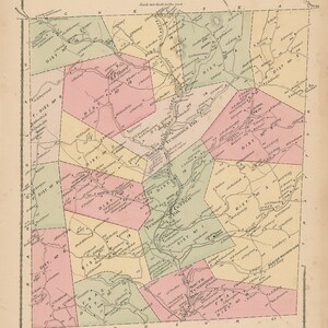 TUNBRIDGE, Vermont 1877 Map - Replica or Genuine ORIGINAL - Etsy