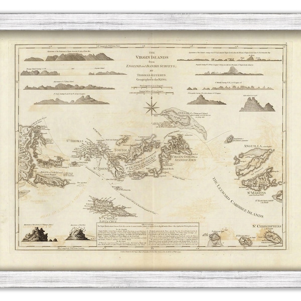 Virgin Islands Nautical Chart - Etsy