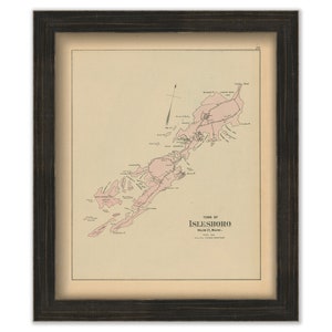 ISLESBORO, Maine 1890 Map, Replica or GENUINE ORIGINAL - Etsy