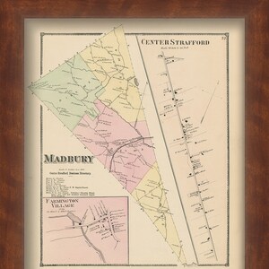 Town of MADBURY, New Hampshire 1871 Map, Replica or GENUINE ORIGINAL - Etsy