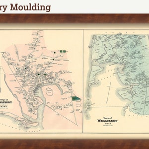 WELLFLEET Town and Village, Massachusetts 1880 Map - Etsy