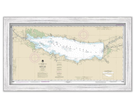 ONEIDA LAKE New York 2019 Nautical Chart | Etsy