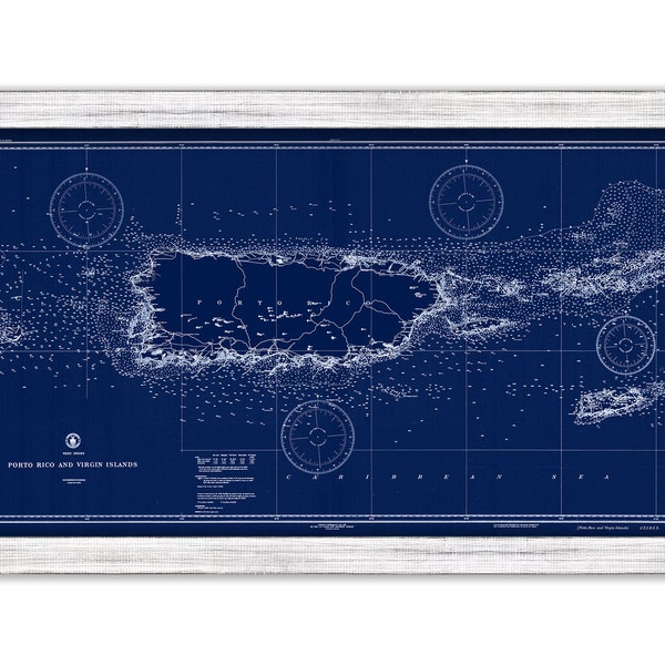 Virgin Islands Nautical Chart - Etsy