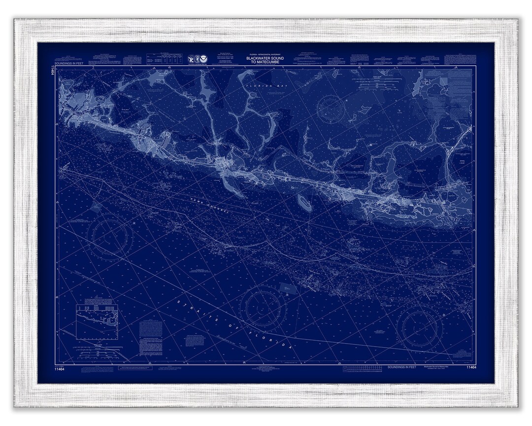 Key Largo to Upper Matecumbe Key, Florida - 2014 Nautical Chart ...