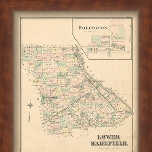 LOWER MAKEFIELD, Pennsylvania - 1876 Map - Etsy